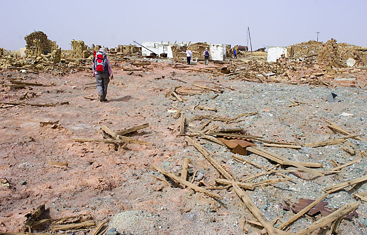 Dallol Ghost Town - Ruins of the old Potash Mine at Dallol Volcano ...