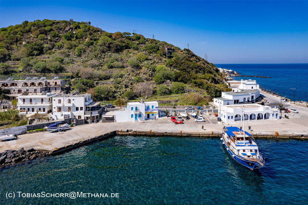Nisyros Island, Greece: Aerial photos April 2022 - The harbour of ...