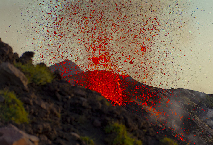 Stromboli Volcano: Strong Activity July 2011 - Powerful Explosion of a ...