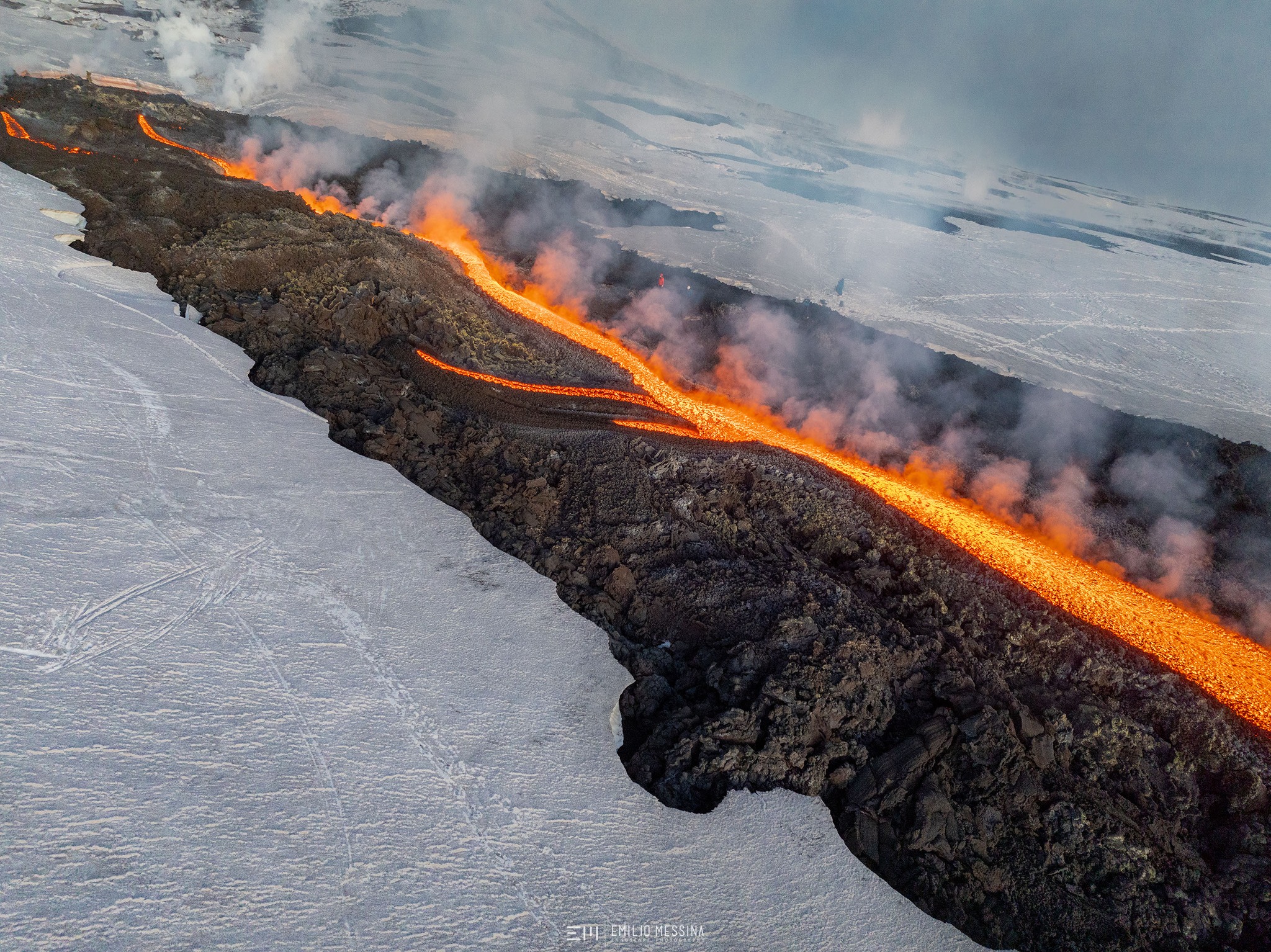 Photo of the Day - by Emilio-messina: Etna's new Lava Flow Seen in the ...