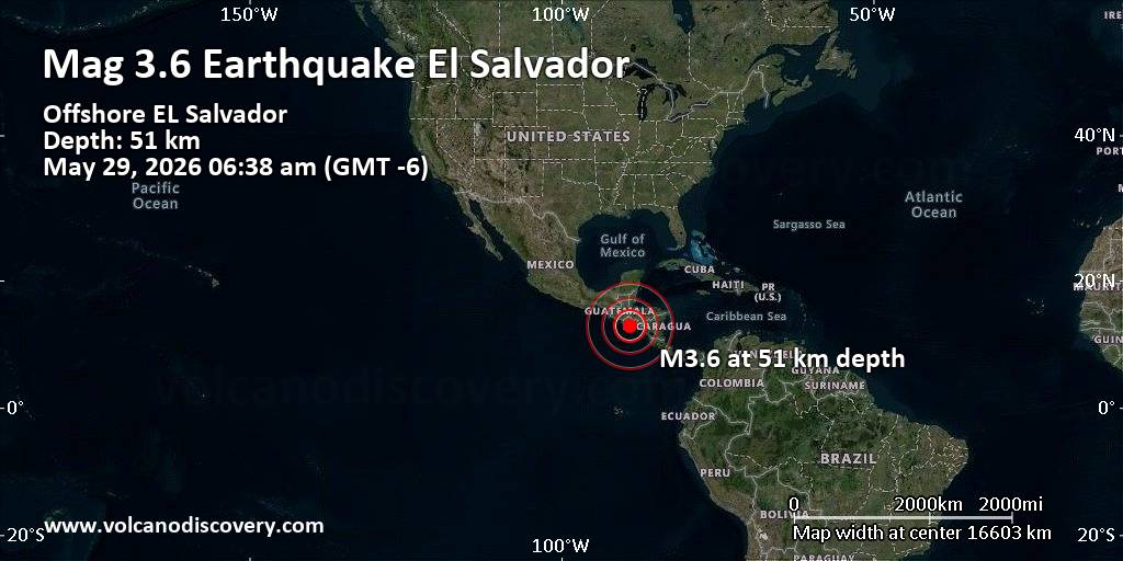Light Mag. 3.6 Earthquake - North Pacific Ocean, 62 km South of ...
