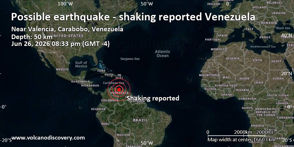 Sismo o evento similar a un terremoto reportado: Near Valencia ...
