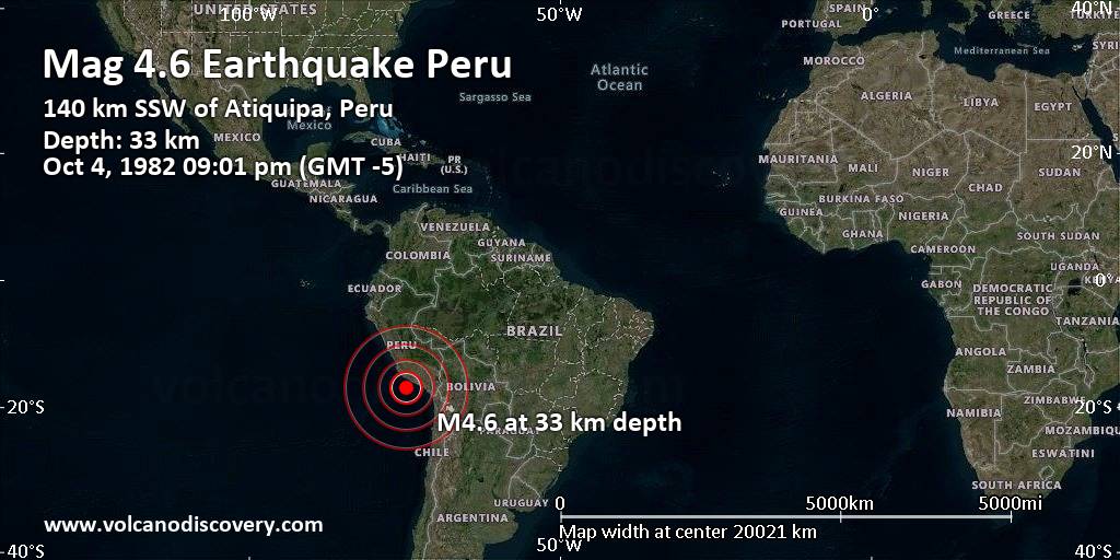Moderate Mag. 4.6 Earthquake - South Pacific Ocean, 207 km South of ...