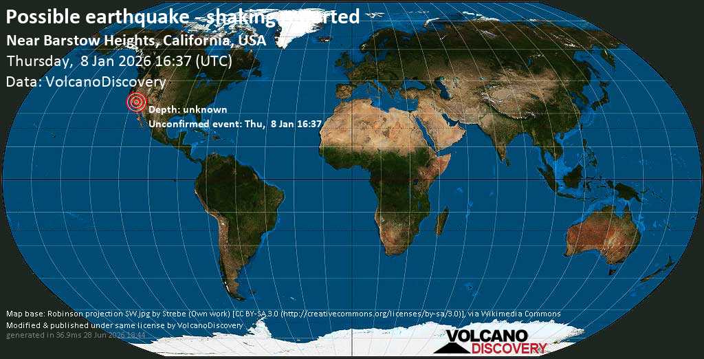 Unconfirmed Earthquake or Seismic-like Event: 2.5 mi Northeast of ...