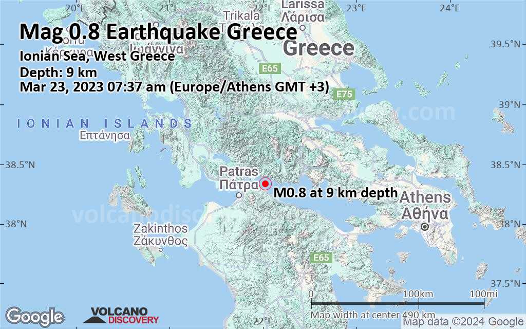 Minor Mag. 0.8 Earthquake - Greece: 6 Km SSE From Marathias Nafpaktias ...
