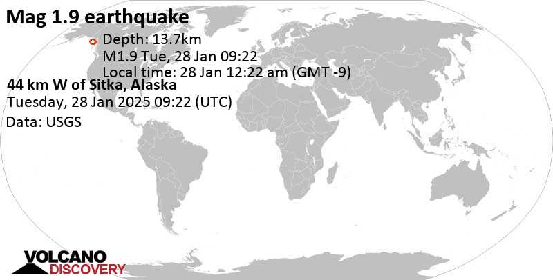 Edgecumbe Volcano, United States, Eastern Alaska - Facts & Information