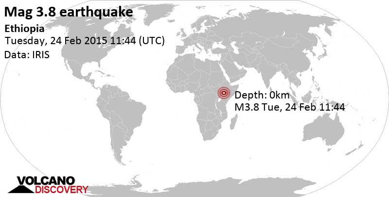 Землетрясения сегодня: последние землетрясения возле вулкана Chew Bahir ...