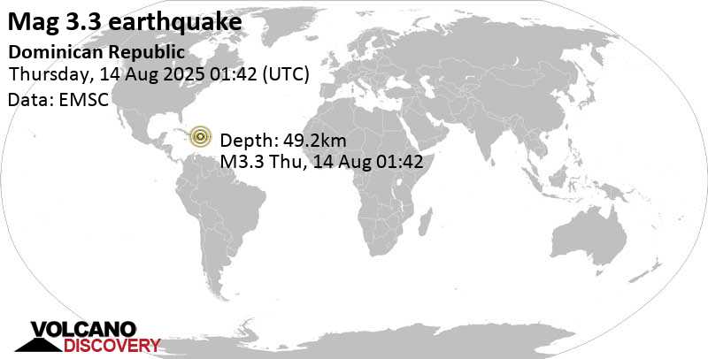 Samaná, Dominican Republic, Earthquakes: Latest Quakes | VolcanoDiscovery