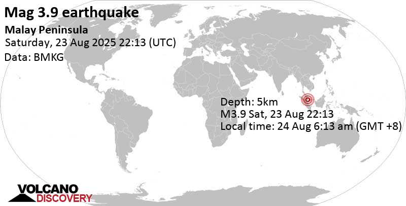 Bandar Tun Razak, Pahang, Malaysia, Earthquakes: Latest Quakes ...