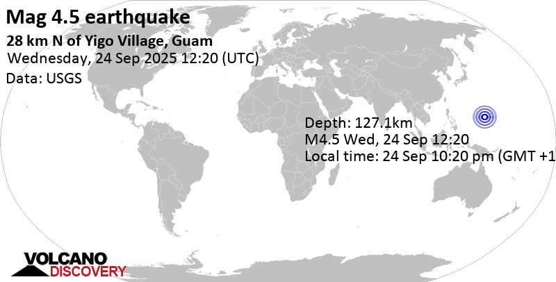 Tamuning, Guam, Earthquakes: Latest Quakes | VolcanoDiscovery