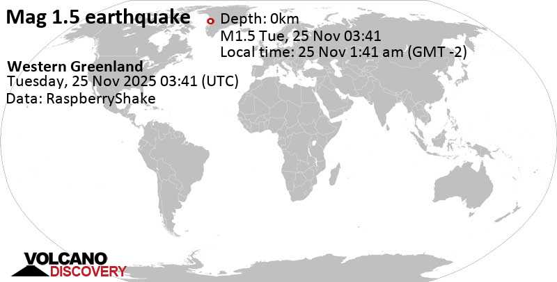 Angineq Island, Avannaata, Greenland, Earthquakes: Latest Quakes ...