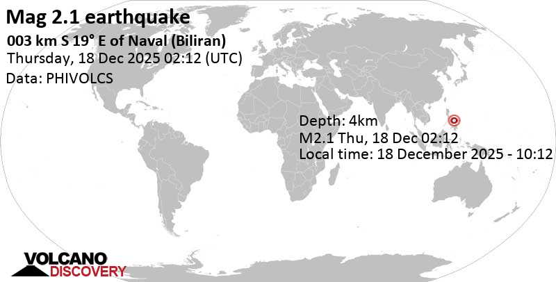 Latest Earthquakes in or Near Province of Leyte, Eastern Visayas ...