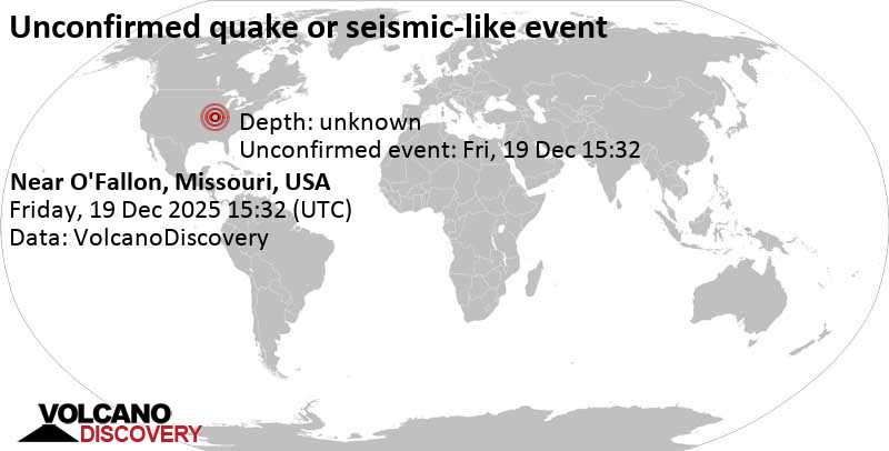 Unconfirmed Earthquake or Seismic-like Event: 7.5 mi South of O'Fallon ...
