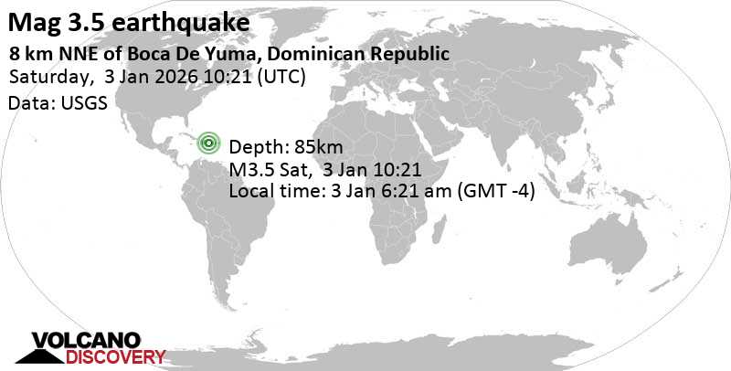 Isla de Mona, Mayagueez Municipio, Puerto Rico, Earthquakes: Latest Quakes