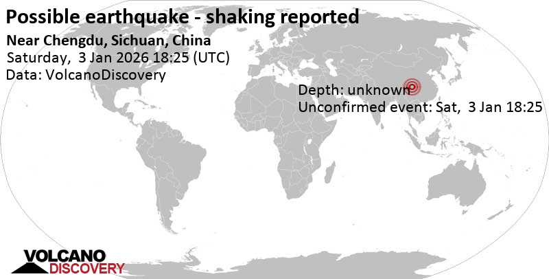 Sichuan, China, Earthquakes: Latest Quakes | VolcanoDiscovery