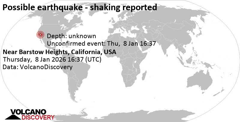 Unconfirmed Earthquake or Seismic-like Event: 2.5 mi Northeast of ...