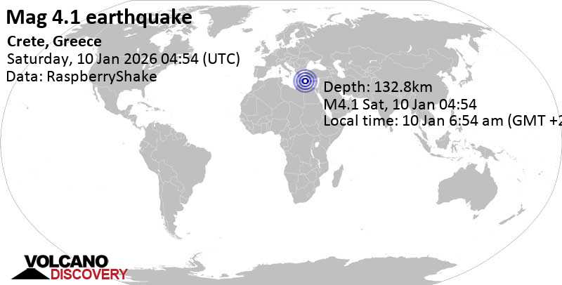 Karpathos, South Aegean, Greece, Earthquakes: Latest Quakes ...
