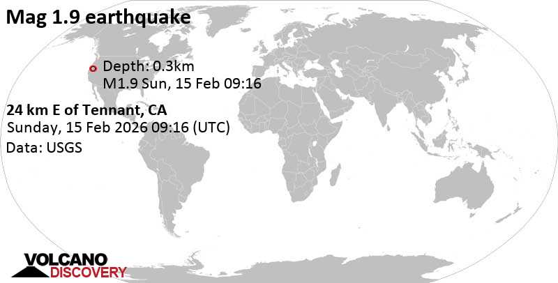 Medicine Lake Volcano Earthquakes: Latest Quakes Since 2019 ...