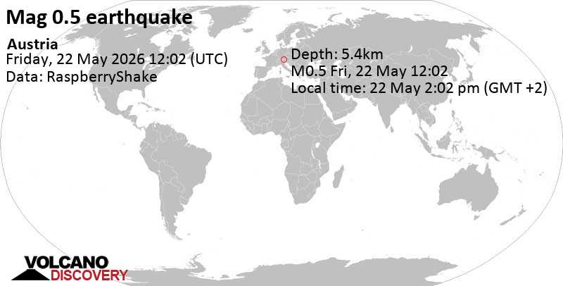 Latest Earthquakes in or Near Germany: Today and Recently ...