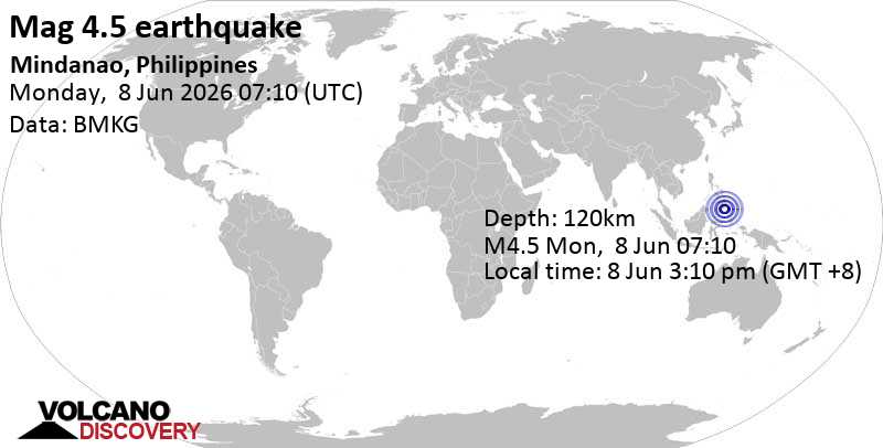 Latest Earthquakes in or Near Davao Occidental, Philippines: Today and ...