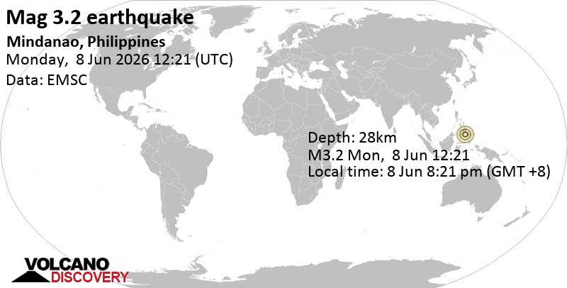 Latest Earthquakes in or Near Davao, Philippines: Today and Recently ...