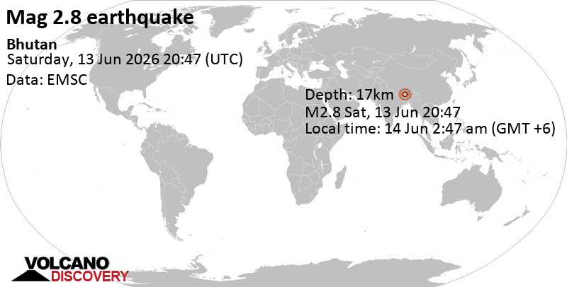 Sikkim, India, Earthquakes: Latest Quakes | VolcanoDiscovery
