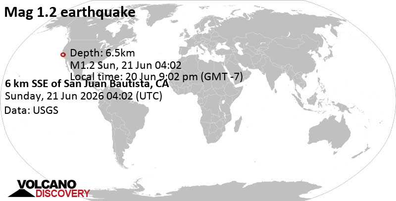 San Jose City, California, USA, Earthquakes: Latest Quakes | AllQuakes.com