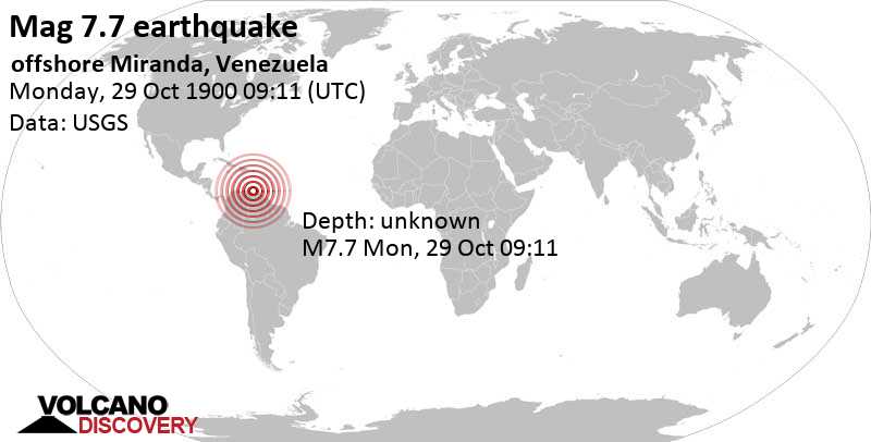 Quake Info: Major Magnitude 7.7 Earthquake - 90 km Northeast of ...