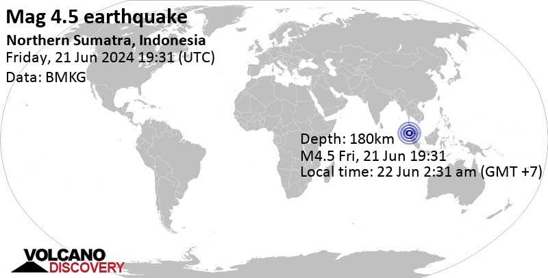 Medan, North Sumatra, Indonesia, Earthquakes: Latest Quakes ...