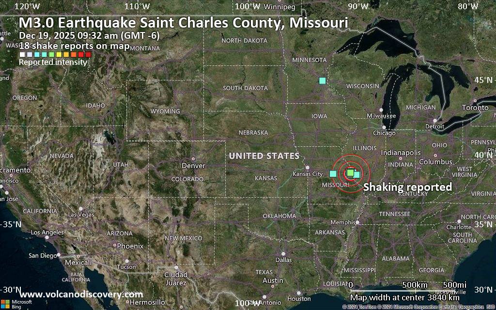 Unconfirmed Earthquake or Seismic-like Event: 7.5 mi South of O'Fallon ...