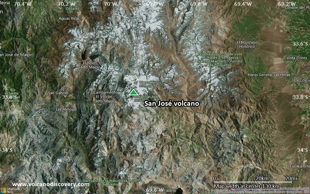 San José Volcano, Chile / Argentina - Facts & Information ...