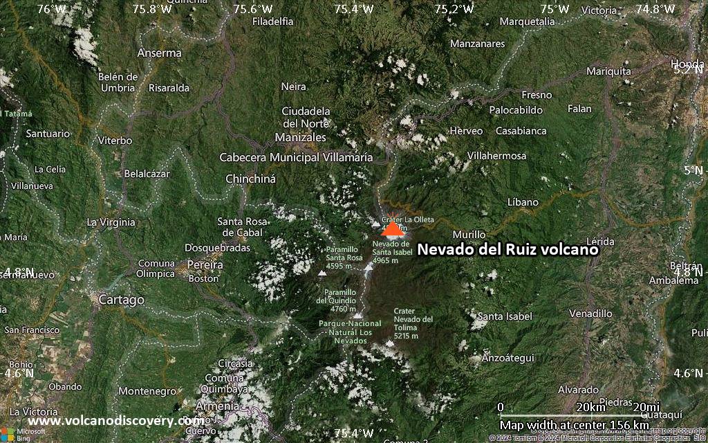 Nevado del Ruiz Volcano, Colombia - Facts & Information | VolcanoDiscovery