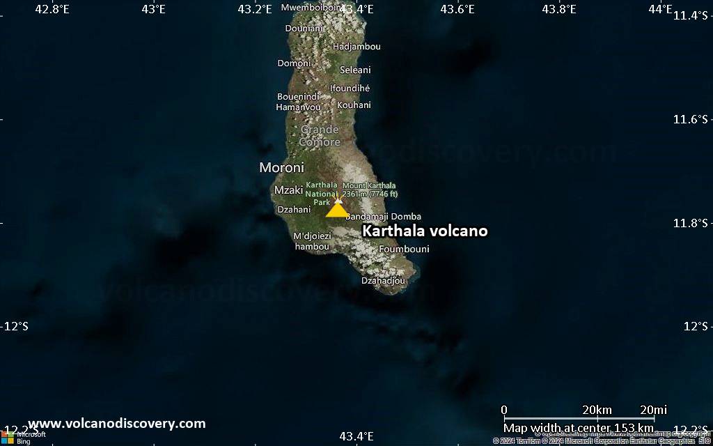 Karthala Volcano, - facts & information | VolcanoAdventures