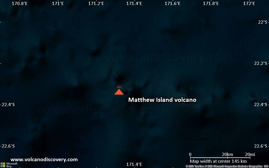 Matthew Island Volcano, France, Southwestern Pacific Ocean - facts ...