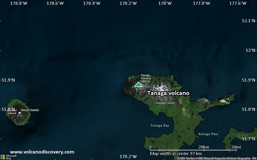 Tanaga Vulkan, United States, Aleutian Islands - Information ...