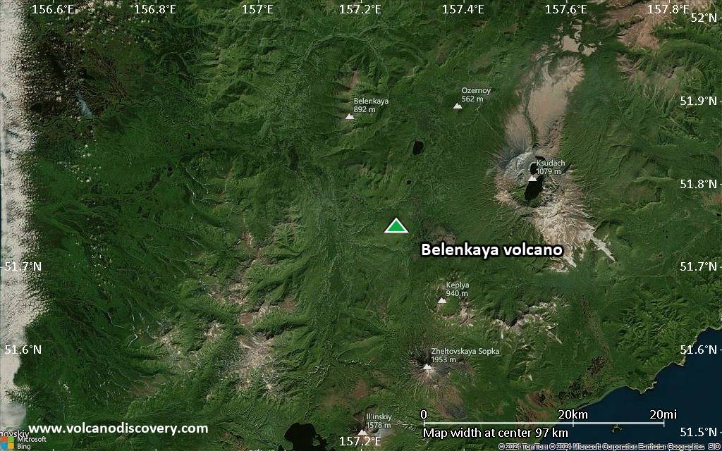 Belenkaya Volcano, Kamchatka, Russia - facts & information ...