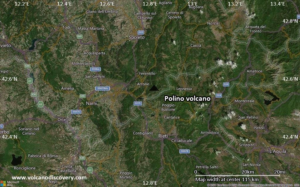 Polino volcano (Italy) facts & information | VolcanoAdventures