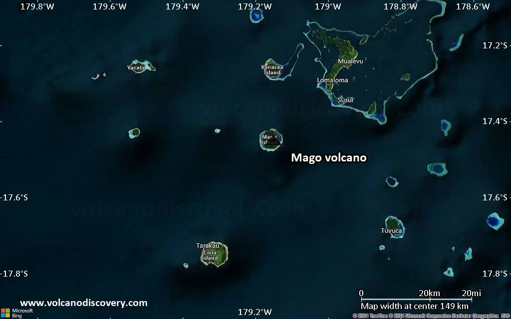 Mago volcano (Fiji) facts & information | VolcanoAdventures