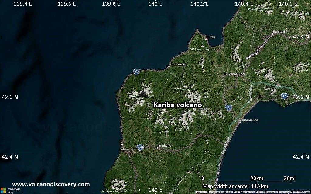 Kariba volcano (Hokkaido, Japan) facts & information | VolcanoAdventures