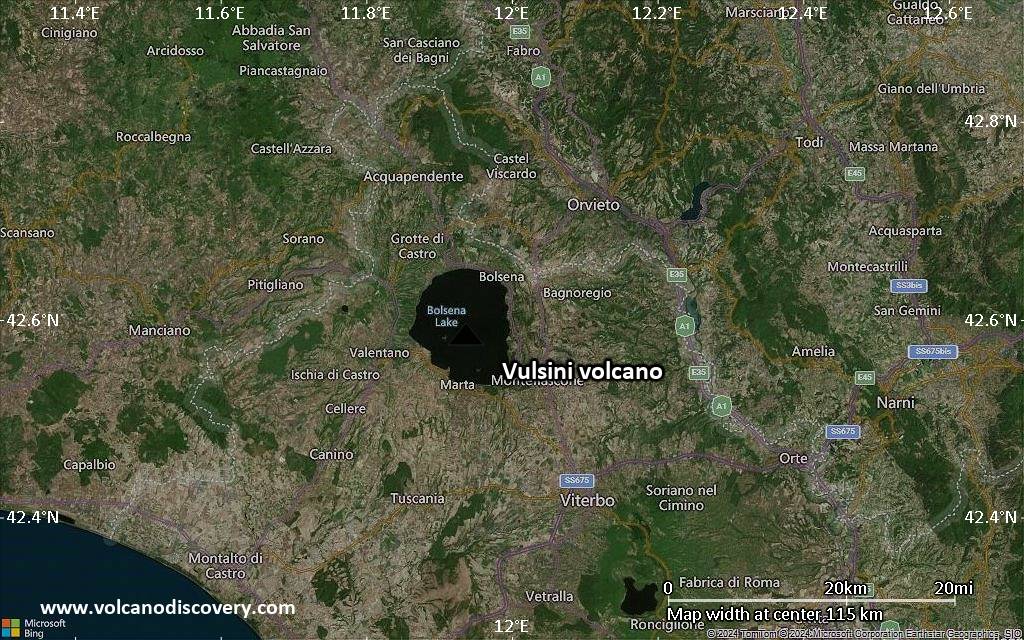 Vulsini Volcan, Italie (Southern Europe) - Infos | VolcanoAdventures