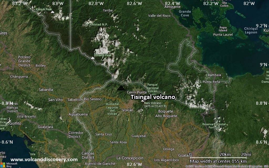 Tisingal volcano (Panama) facts & information | VolcanoAdventures
