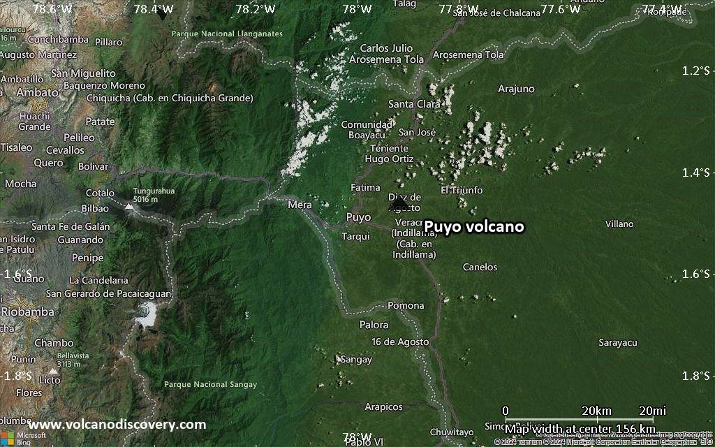 Puyo volcano (Ecuador) facts & information | VolcanoAdventures