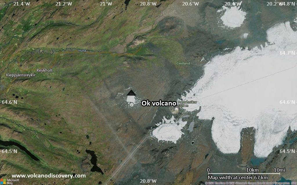 Ok volcano (Iceland) facts & information | VolcanoAdventures