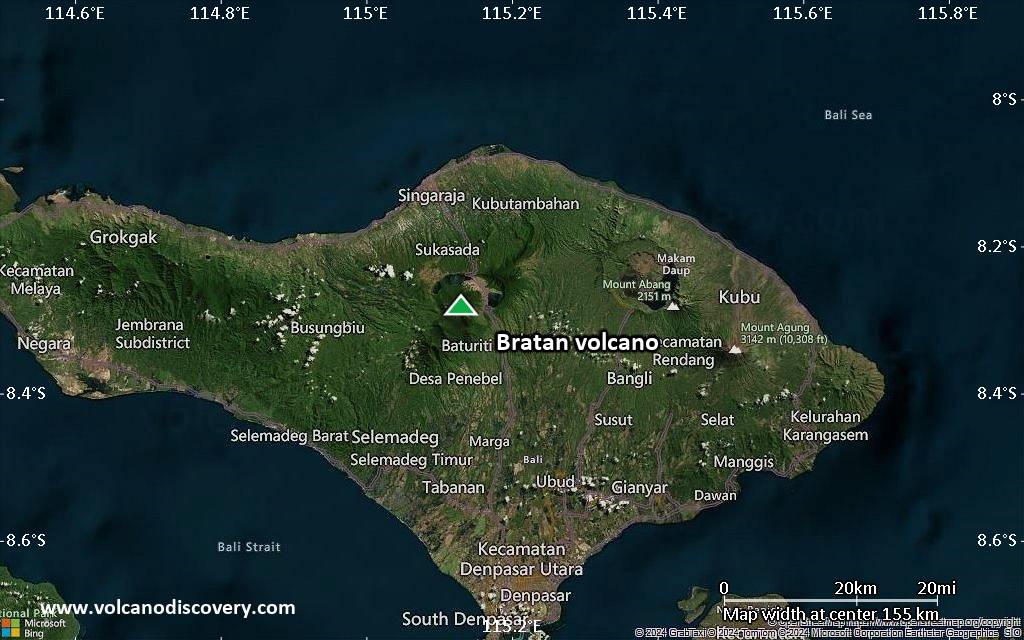 Bratan Volcano, Bali - Facts & Information | VolcanoDiscovery