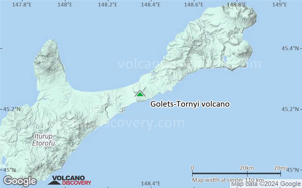 Golets-Tornyi Volcano, Iturup Island (Kuril Islands) - facts & information