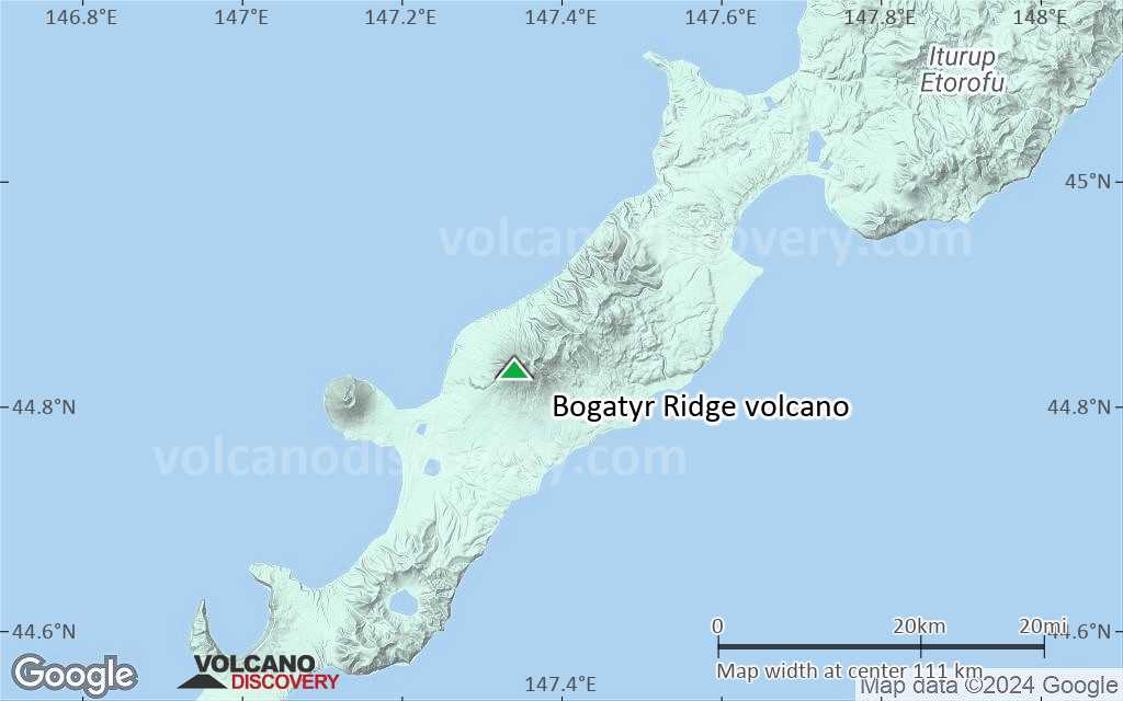 Bogatyr Ridge Volcano, Iturup Island (Kuril Islands) - facts & information