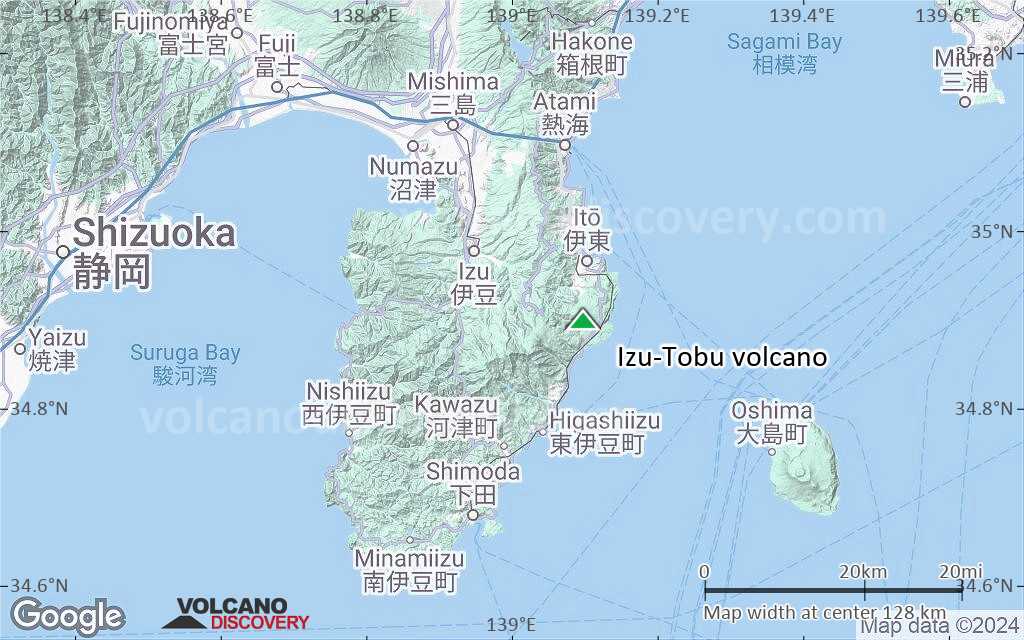 Izu-Tobu Volcano, Honshu (Japan) - facts & information | VolcanoAdventures