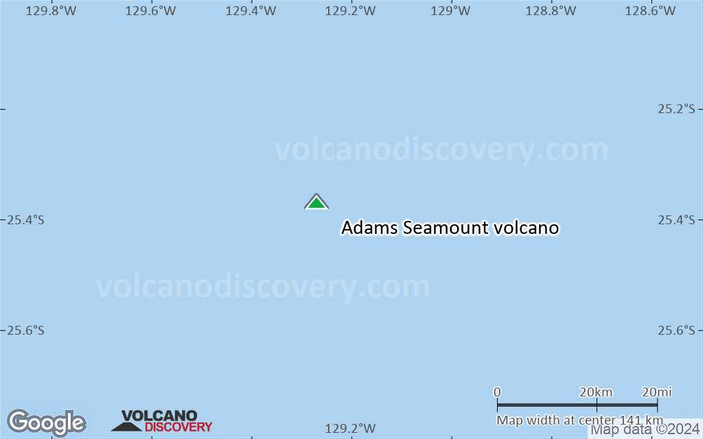 Adams Seamount Volcan, Central Pacific Ocean, - Infos | VolcanoAdventures