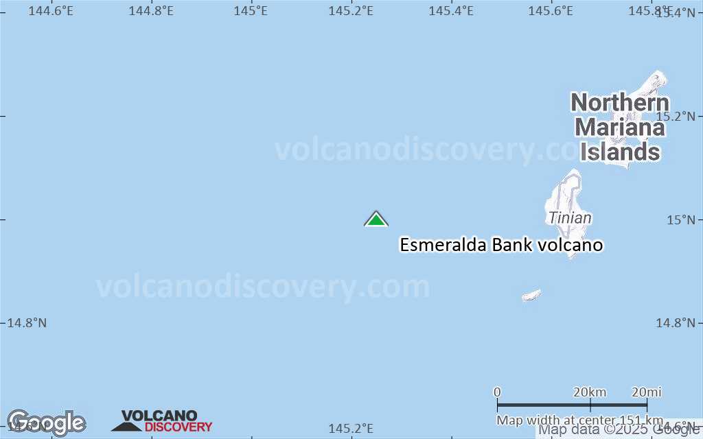 Esmeralda Bank Volcano, United States, Mariana Islands - facts ...