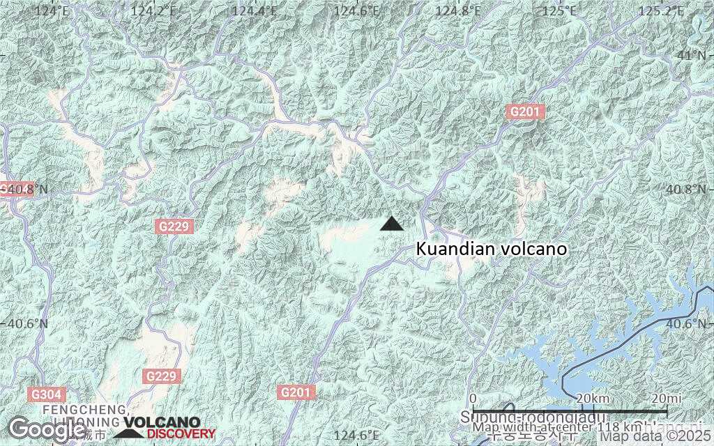 Kuandian volcano (China) facts & information | VolcanoAdventures